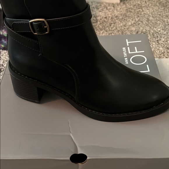 Shoes | Brand New Black Loft Boots In Box | Poshmark